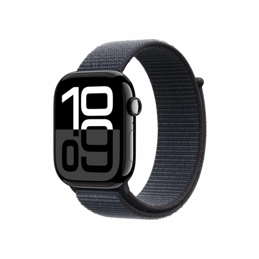 Apple Watch Series 10 GPS 46mm Jet Black Aluminium Case with Ink Sport Loop