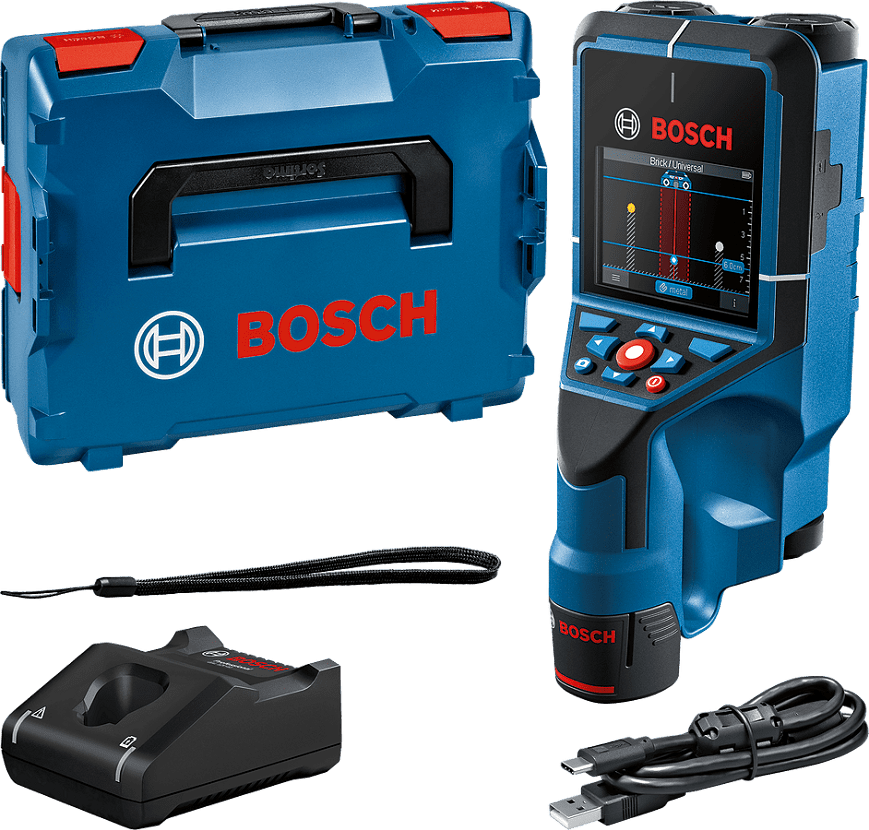 Bosch D-tect 200 C + 1x2.0Ah baterija + L-Boxx, Zidni skener