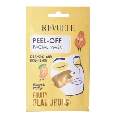 REVUELE Peel-off maska za čišćenje i posvetljivanje kože lica REVUELE Fruity Glamorous Mango i papaja 15ml