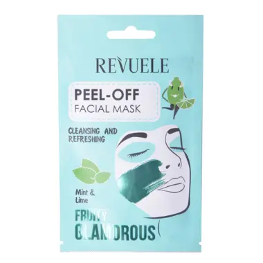 REVUELE Peel-off maska za čišćenje i osvežavanje kože lica REVUELE Fruity Glamorous Menta i limeta 15ml