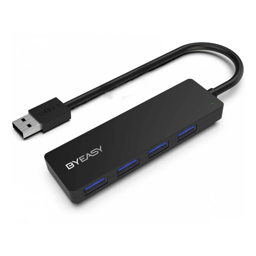 E-GREEN USB 3.0 - HUB 4port USB 3.0 crni