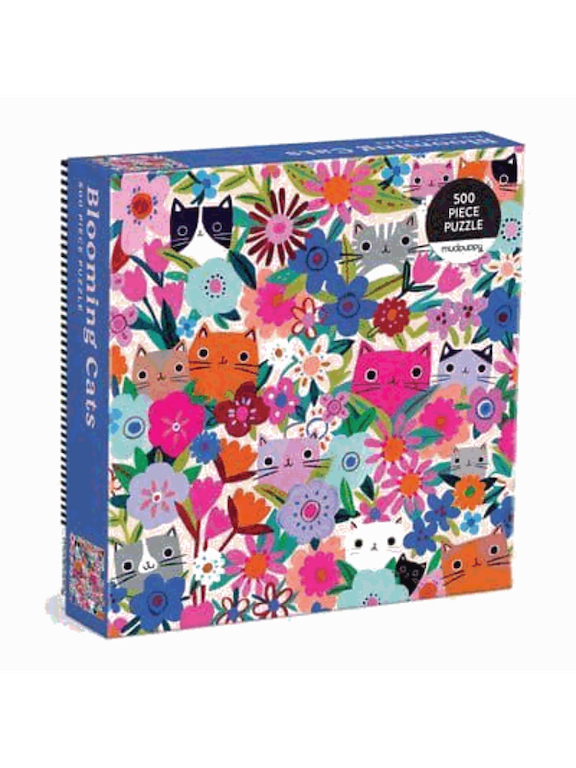 Blooming Cats 500 Piece Family Puzzle