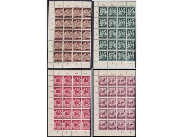 Nemačka rajh 1944 Majka i dete 18 serija Mi 869-872,MNH