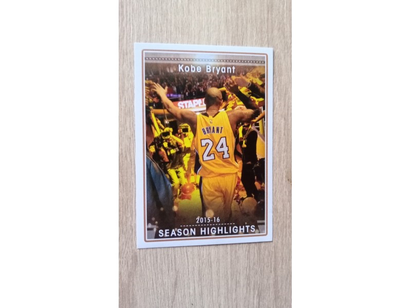 NBA 2016 - 2017 Panini sličica broj 8 Kobi