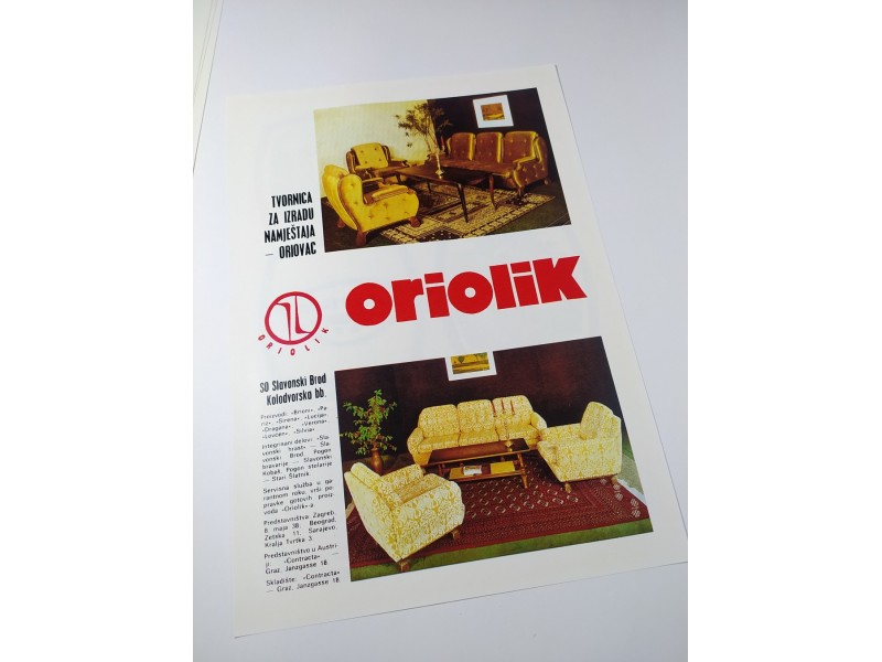 "Oriolik" Oriolik, "Optika" Zagreb (Reklama)
