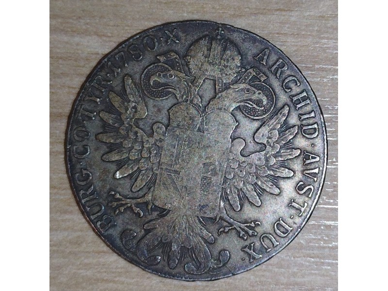 F4 1 taler Austrija 1780 srebrnjak 28g srebro