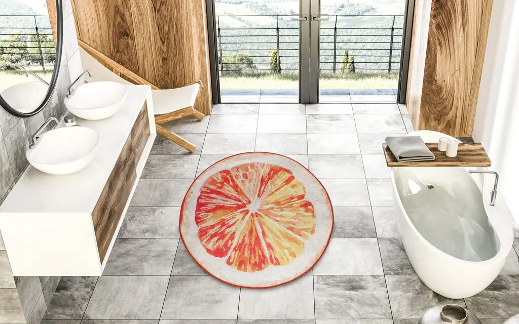 L'essentiel Maison Prostirka za kupatilo 160cm Šarena