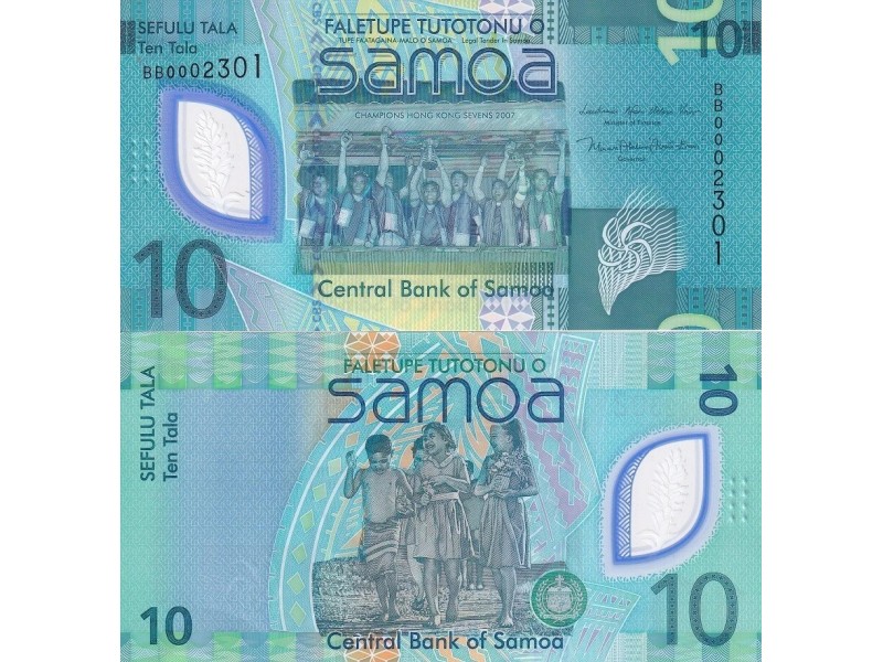 SAMOA 10 Tala 2024 UNC, P-48 Polymer