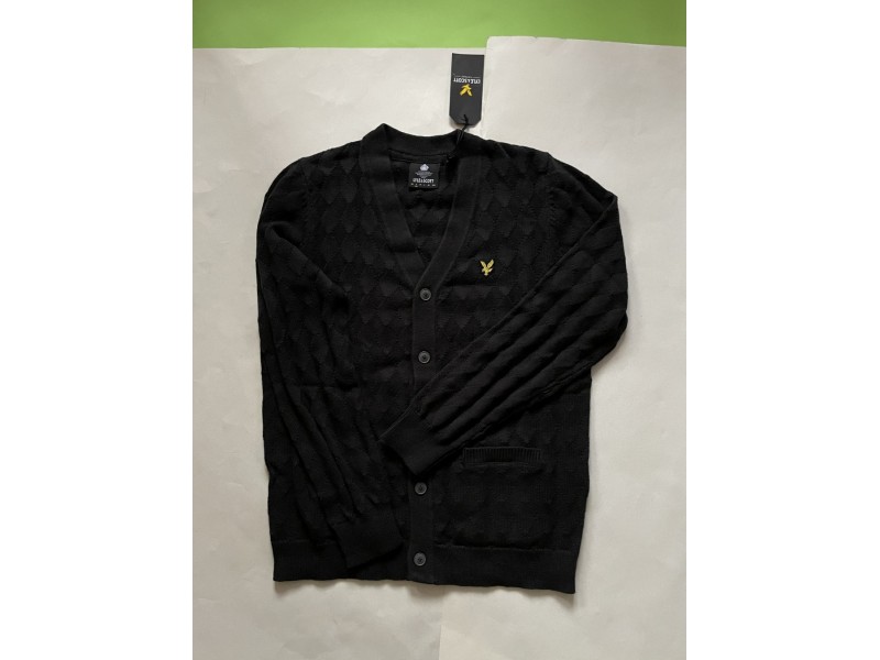 Lyle & Scott muski vuneni dzemper kardigan S