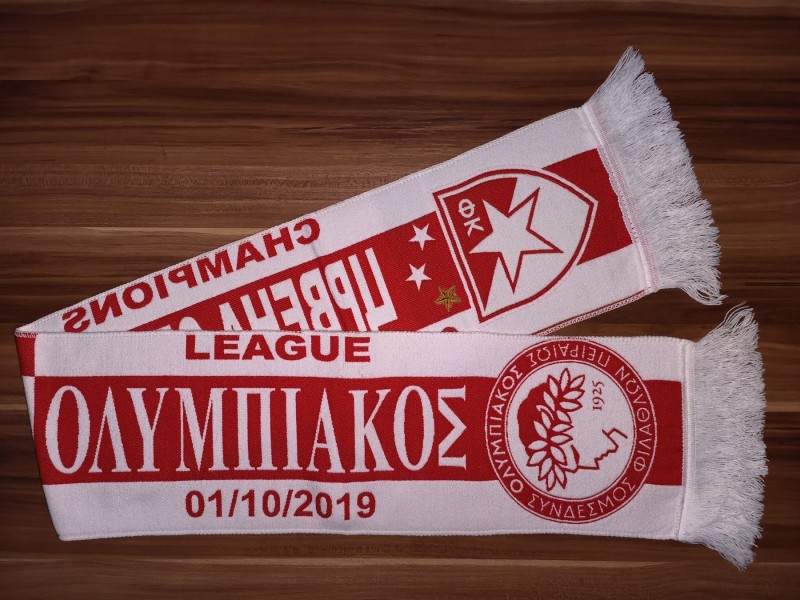 Navijački šal crvena zvezda olympiakos