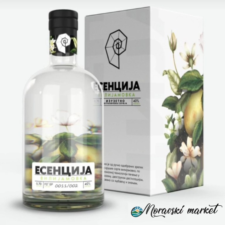 Rakija Esencija Vilijamovka u kutiji sa led svetlom 700ml