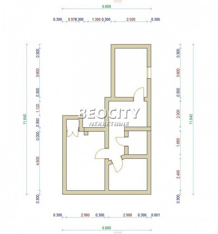 Rakovica, Miljakovac 3, Miljakovačke staze, 1.5, 44m2, 78000EUR