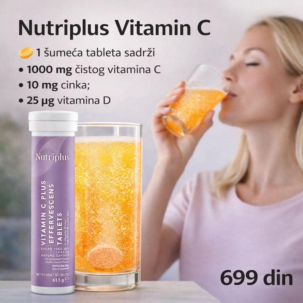    Nije svaki Vitamin C isti. ✨ Zašto je Nutriplus Vitamin C najbolji