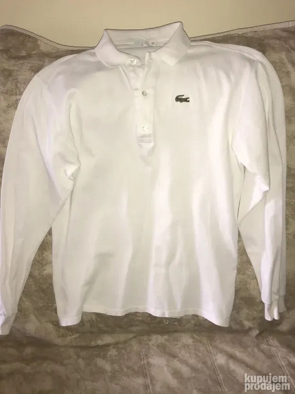 Original Lacoste duks M 100% cotton Bela boja Ramena 45cm, duzina