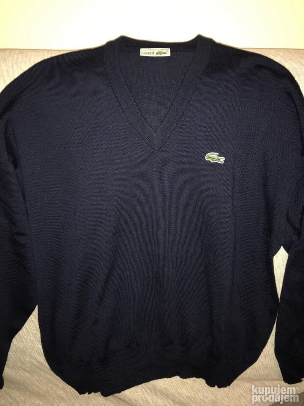 Original Lacoste dzemper 6 NOV 100% Pure lana wergine ( cista runska