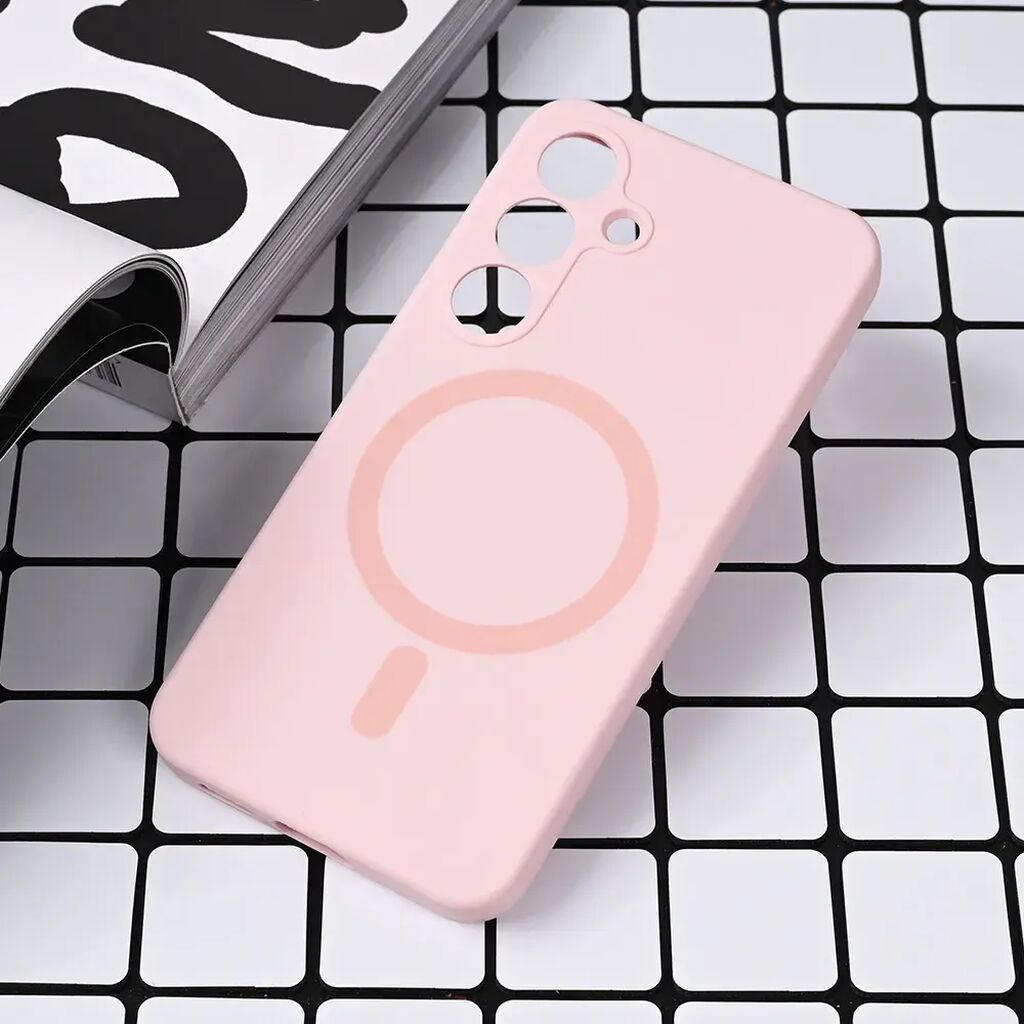 Maska Magsafe Pure color za Samsung S931B Galaxy S25 roze. Kataloški