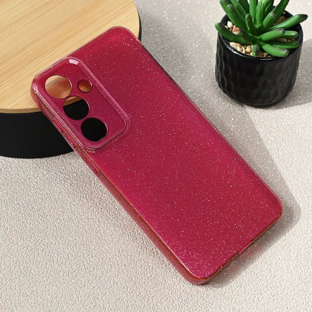 Maska Sparkle Dust za Samsung S936B Galaxy S25 Plus bordo. Kataloški