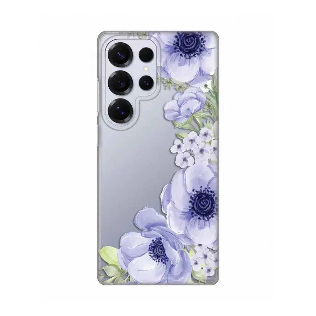 Silikonska maska sa printom Blue Roses za Samsung S938B Galaxy S25