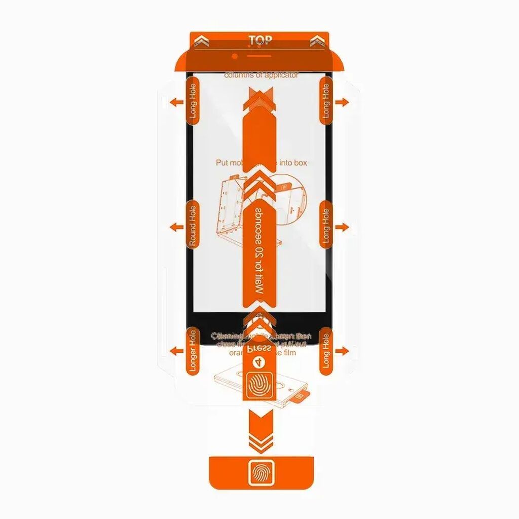 Zaštitno staklo 2.5D dust free za iPhone 7/8/SE u crnoj boji