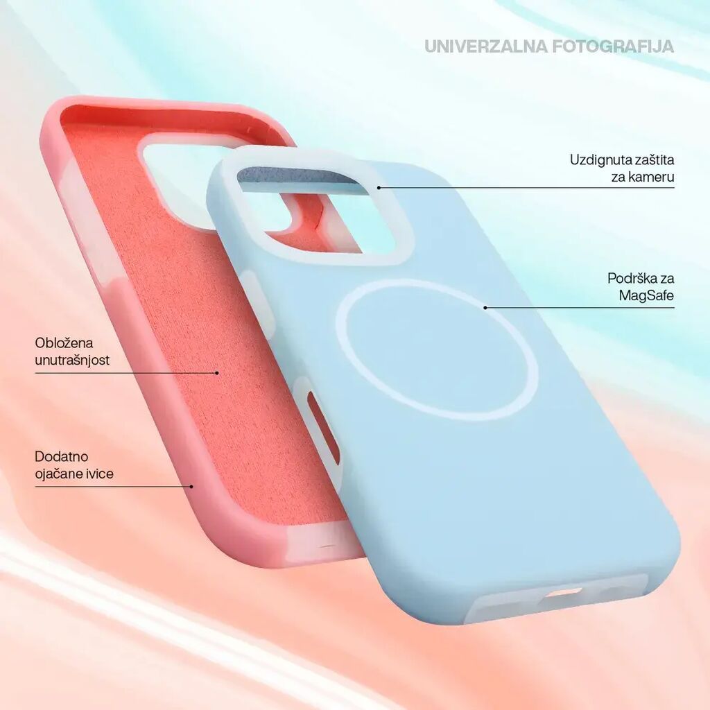 Futrola PASTEL COLOR MagSafe za iPhone 11 (6.1) plava. Kataloški broj