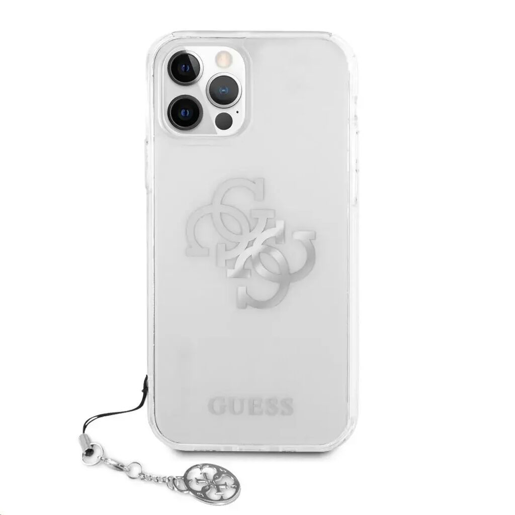Maska Guess Hc PC 4G Metal Charm za iPhone 12 Pro Max 6.7 srebrna