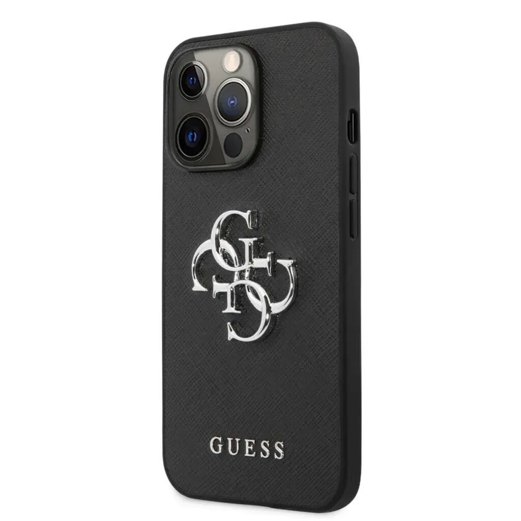 Maska Guess Saffiano Big za iPhone 13 Pro 6.1 crna (GUHCP13LSA4GSBK)