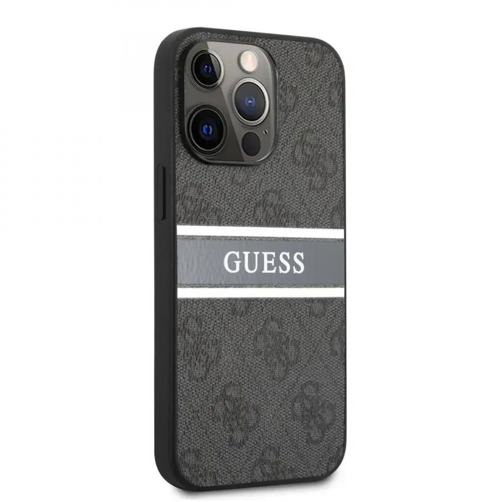 Maska Guess Stripe za iPhone 13 Pro Max 6.7 siva (GUHCP13X4GDGR). Uz