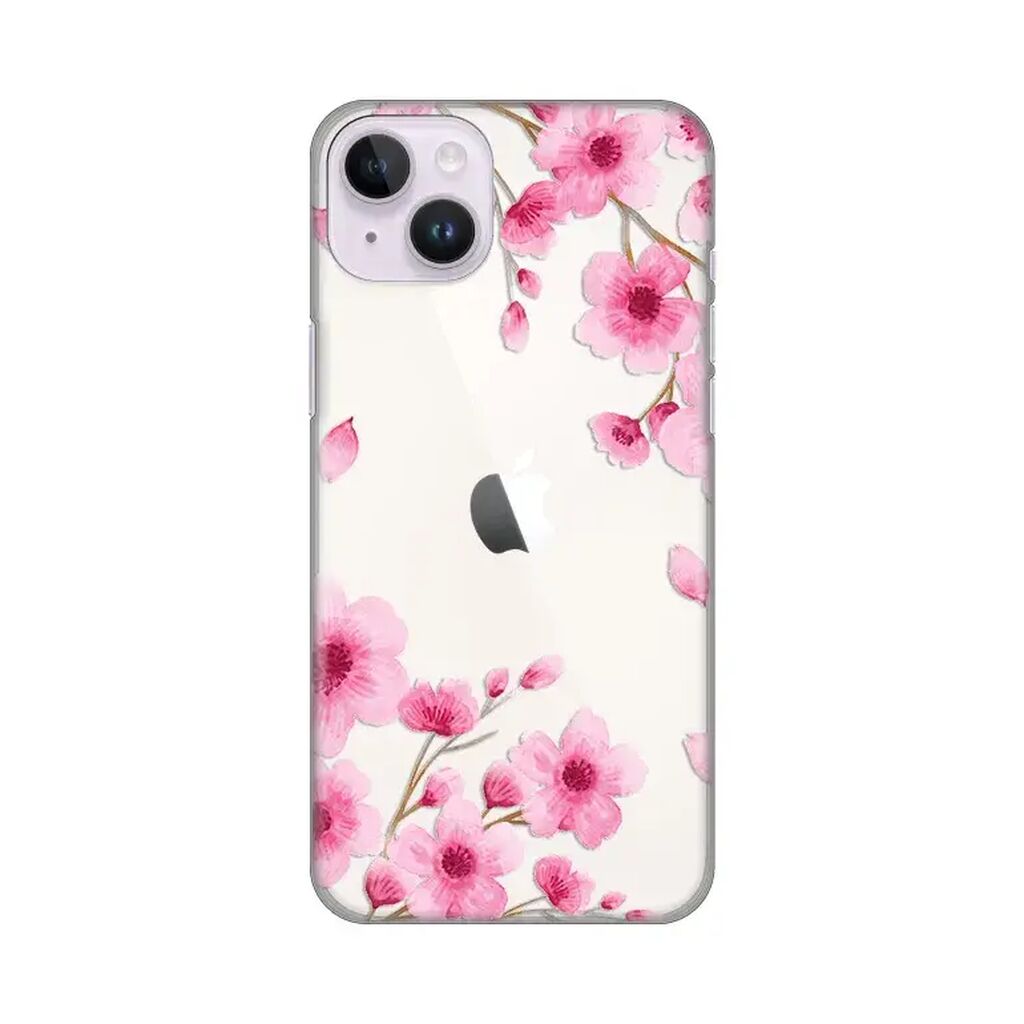 Maska Silikonska Print Skin za iPhone 14 Plus 6.7 Rose flowers. Uz