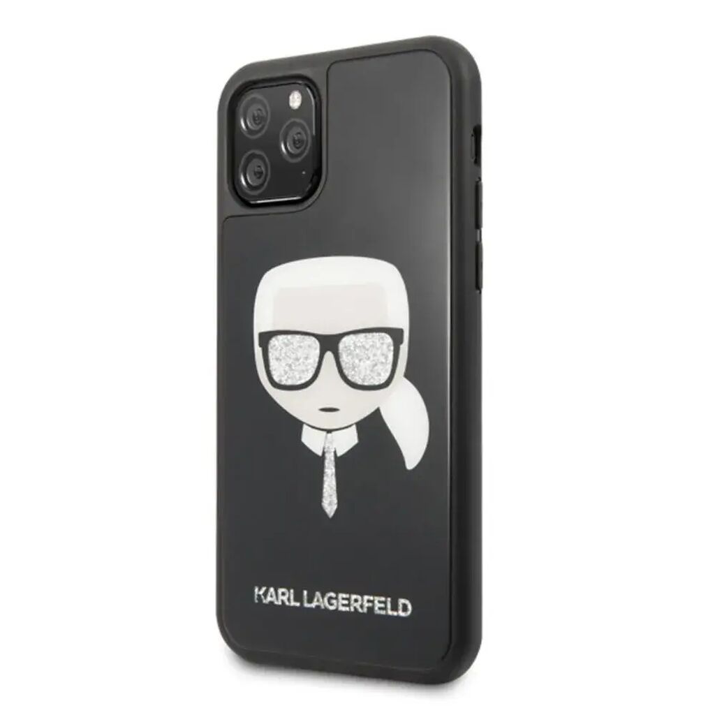 Maska Karl Lagerfeld Double Layers Glitter Head za iPhone 11 Pro 5.8