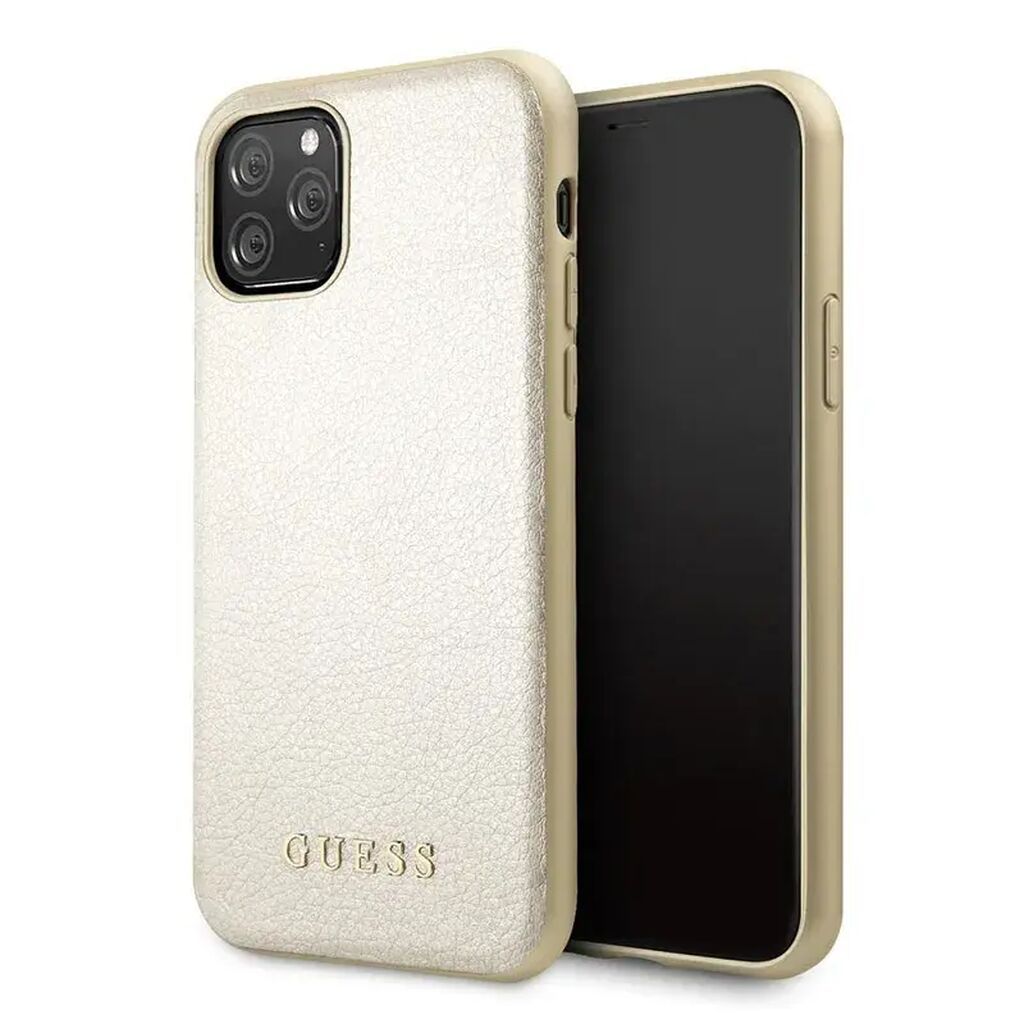 Maska Guess Hc PC Iridescent Leather za iPhone 11 Pro 5.8 zlatna