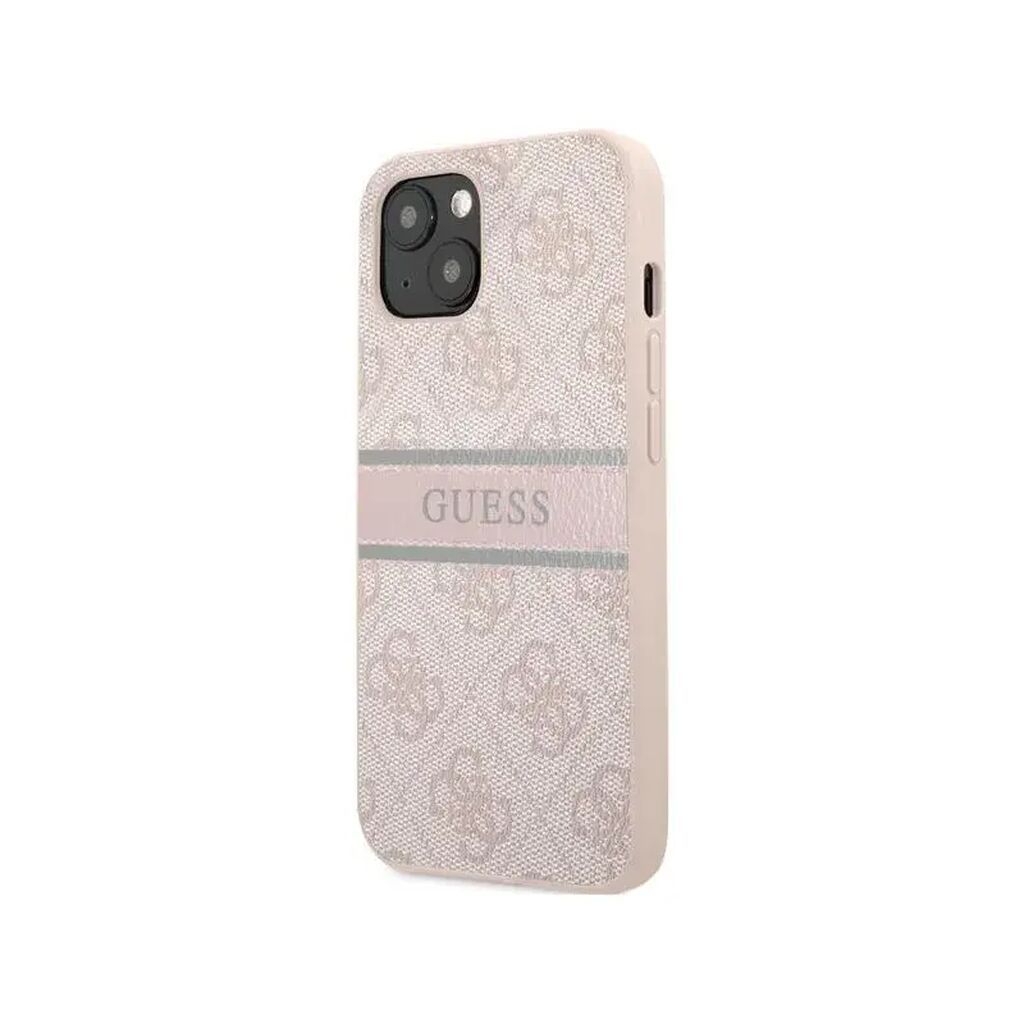 Maska Guess Hc PU 4G Stripe za iPhone 14 6.1 pink (GUHCP14S4GDPI). Uz