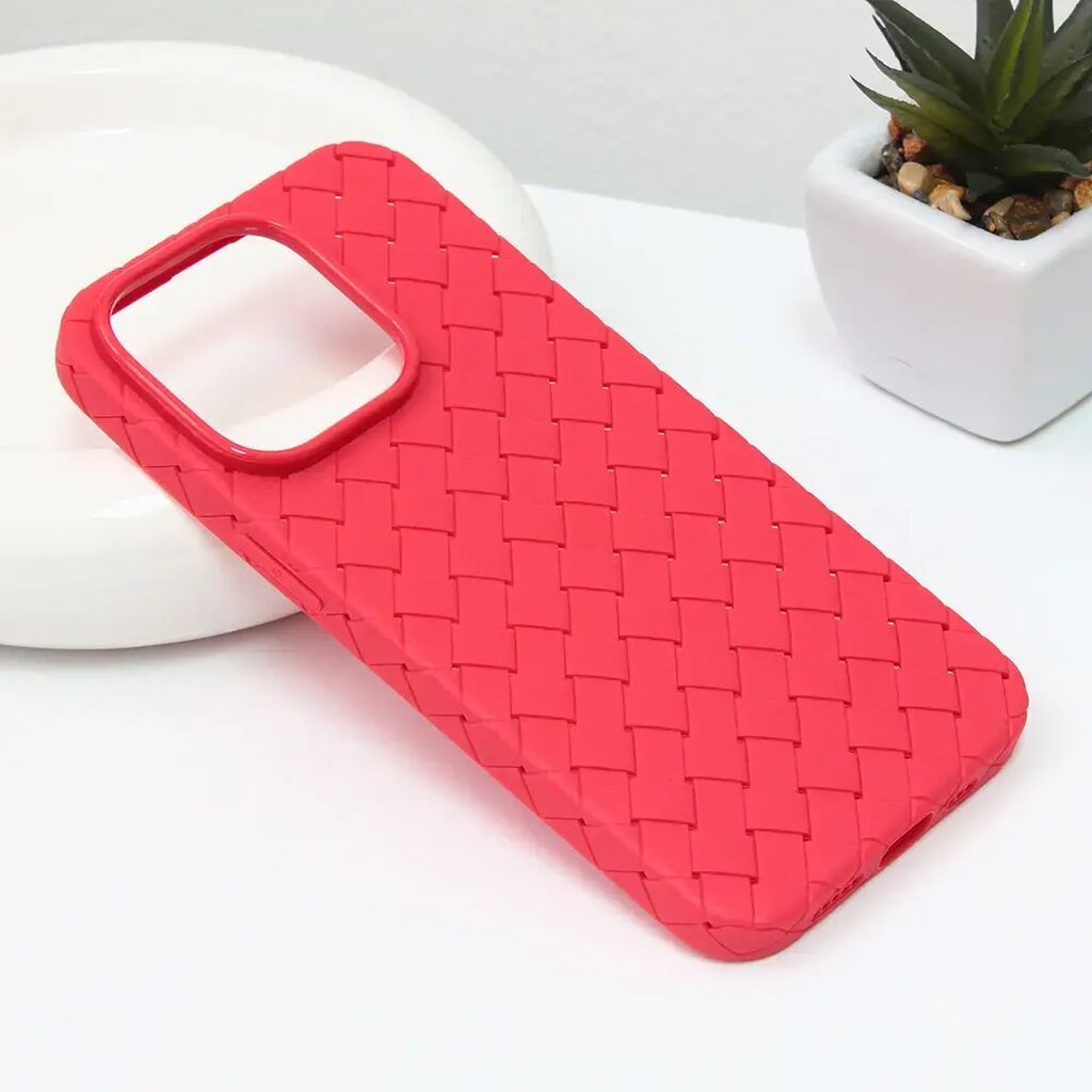 Maska Weave case za iPhone 14 6.1 Pro crvena. Kataloški broj: 203903