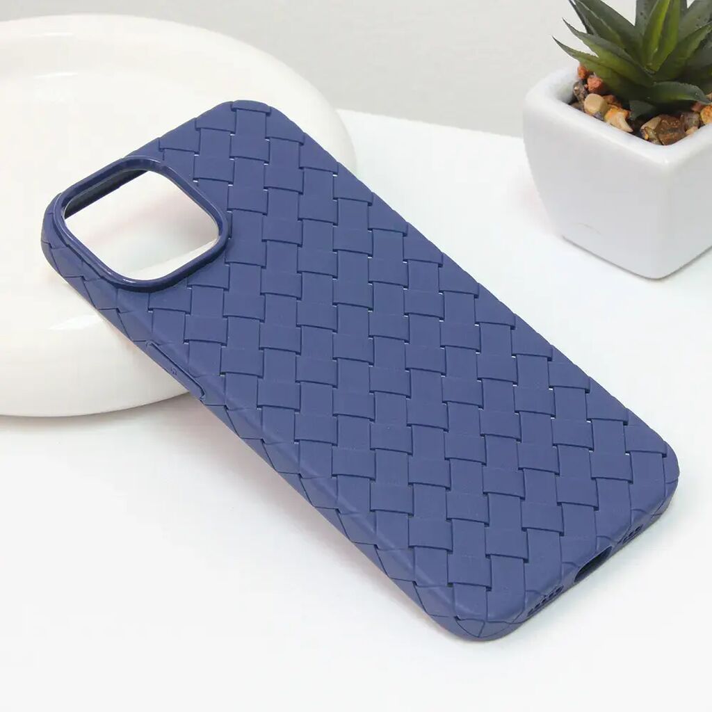 Maska Weave case za iPhone 14 6.1 plava. Kataloški broj: 203899. Uz
