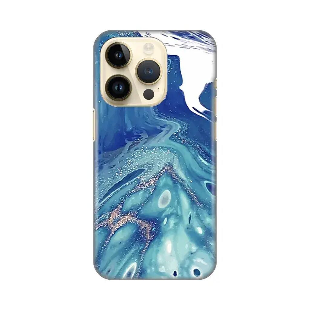 Silikonska print maska za iPhone 14 Pro 6.1 Blue Marble. Uz brzu