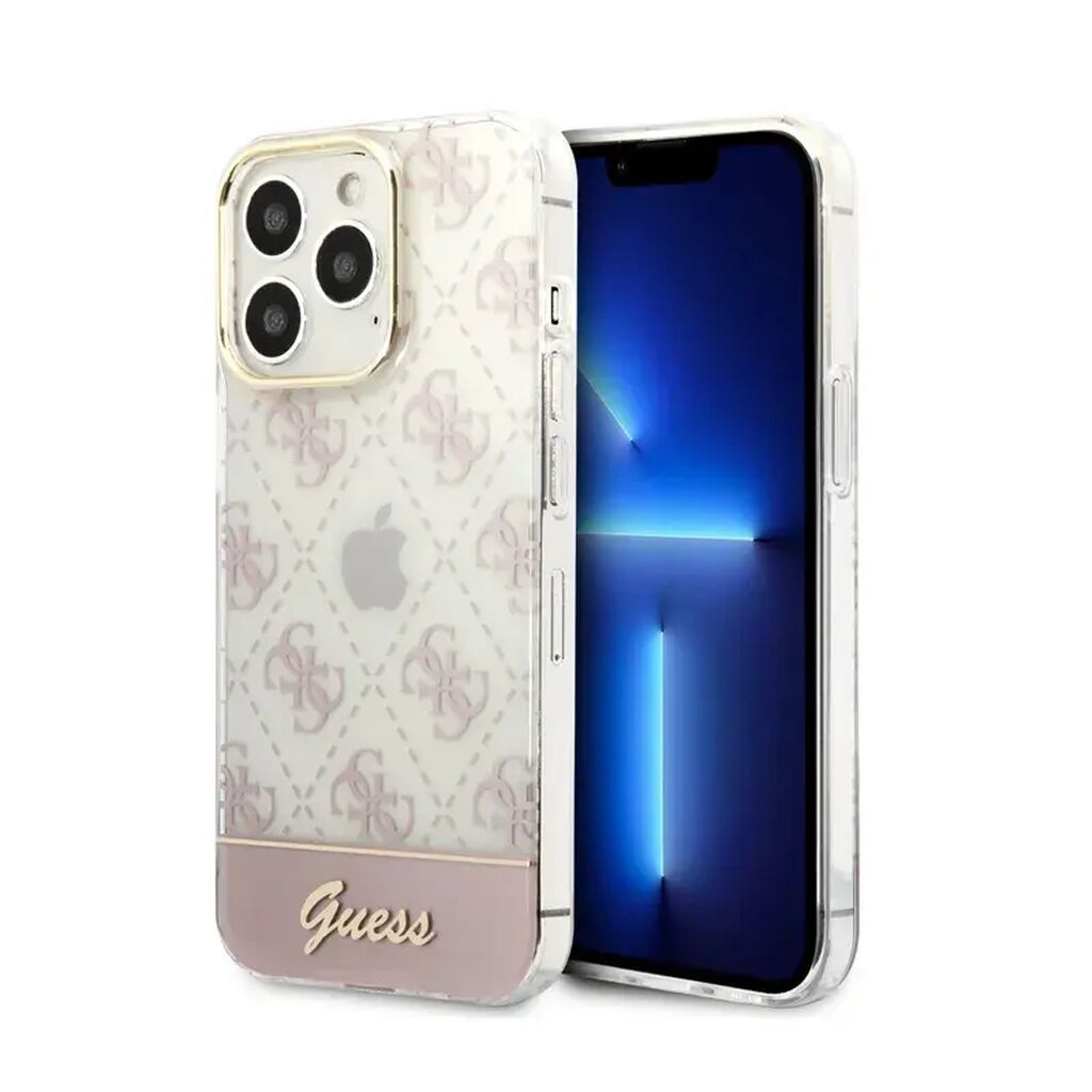 Maska Guess Hc 4G Electro Script za iPhone 14 Pro 6.1 pink