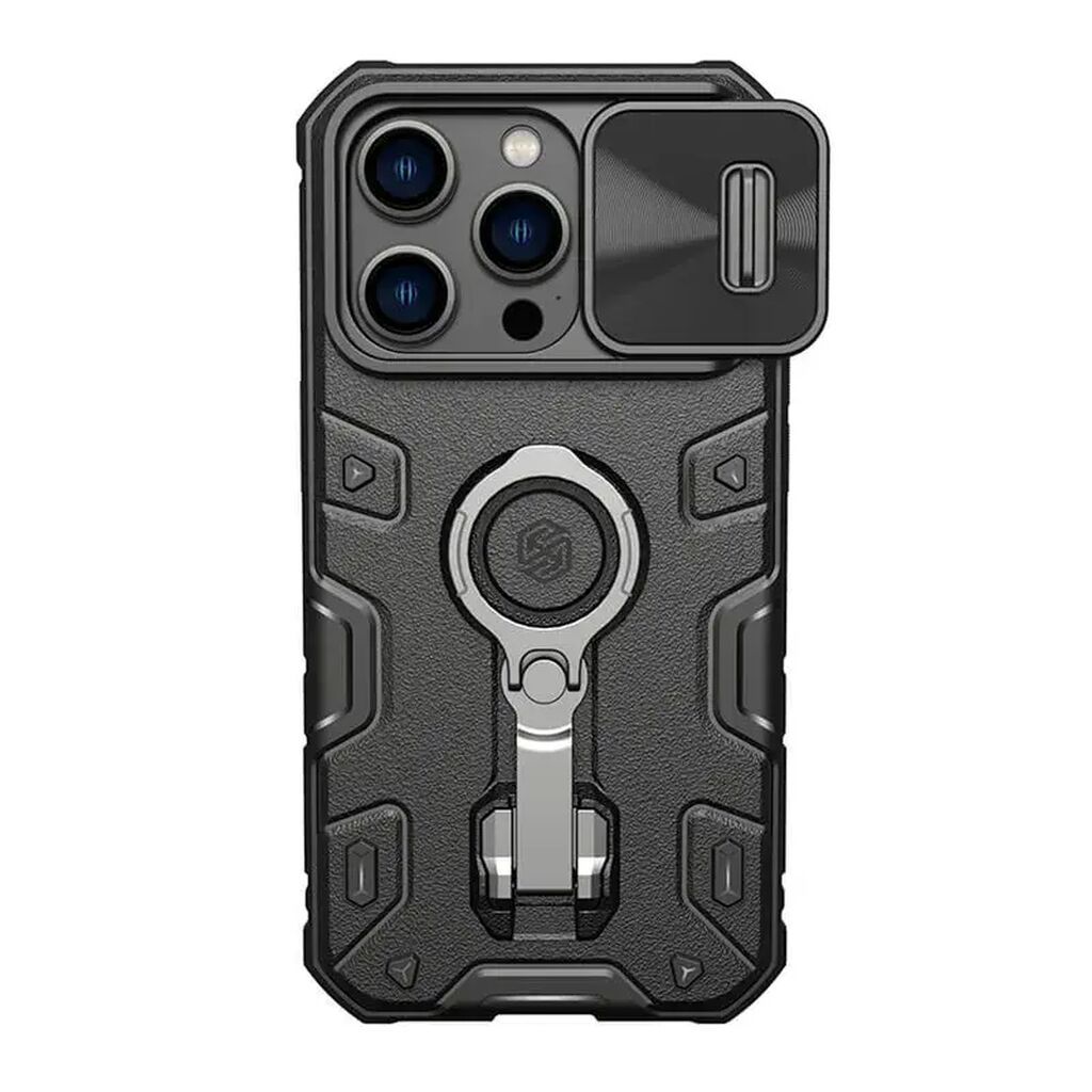 Futrola Nillkin Cam Shield Armor Pro za iPhone 14 Pro (6.1) crna. Uz