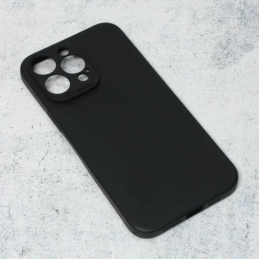 Maska za telefon, 3D Camera model, crne boje, namenjena za iPhone 14