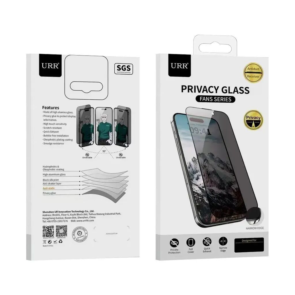 Folija za zastitu ekrana PREMIUM PRIVACY GLASS za iPhone 15 Plus/14