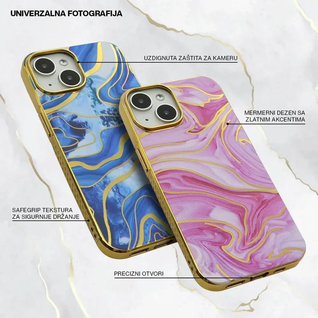 Futrola MARBLE za iPhone 15 Pro (6.1) plava. Kataloški broj: F113280