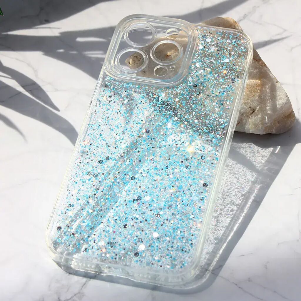 Maska Glitter za iPhone 15 Pro Max 6.7 plava. Uz brzu dostavu i