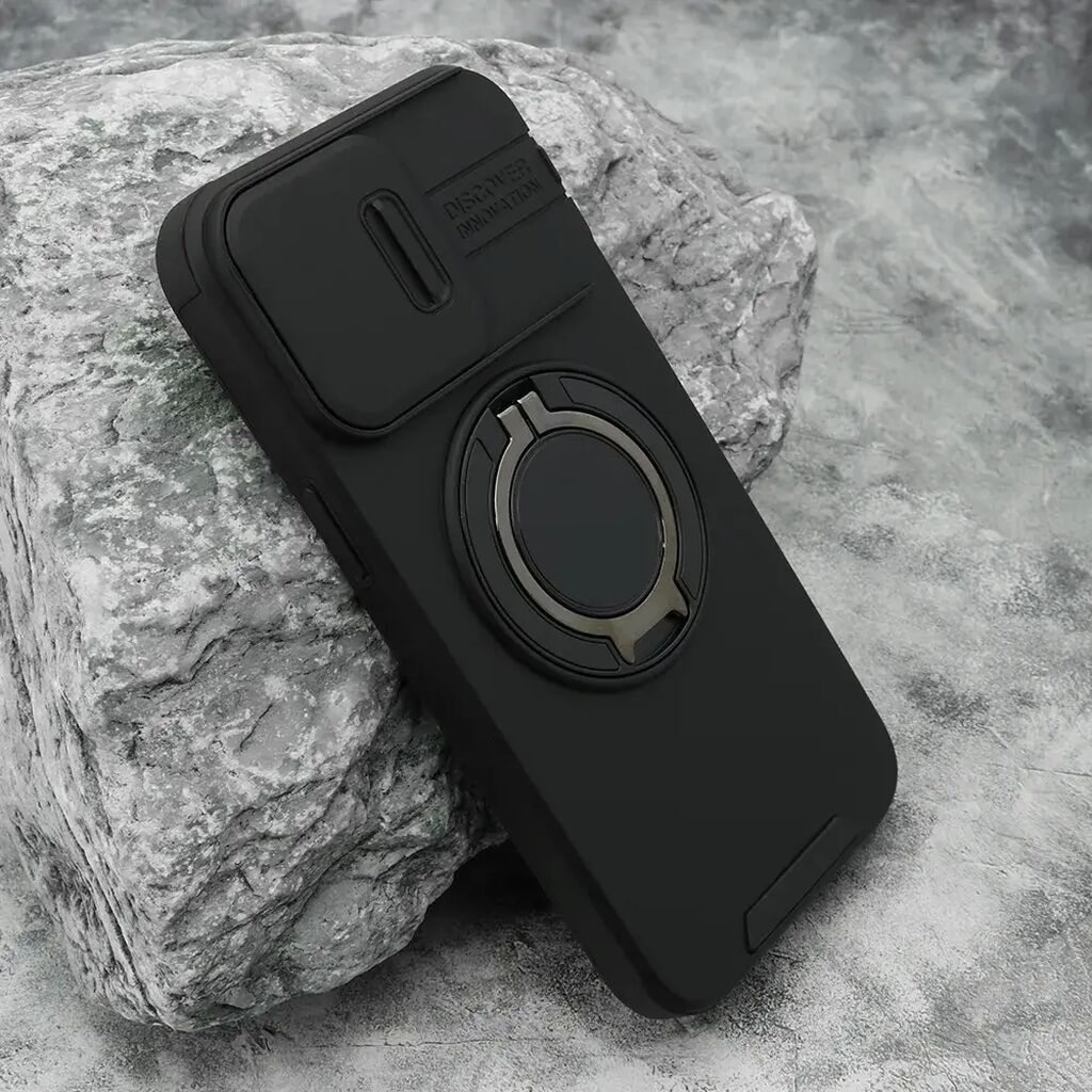 Futrola DEFENDER CAMSHIELD za iPhone 15 Pro Max (6.7) crna. Kataloški