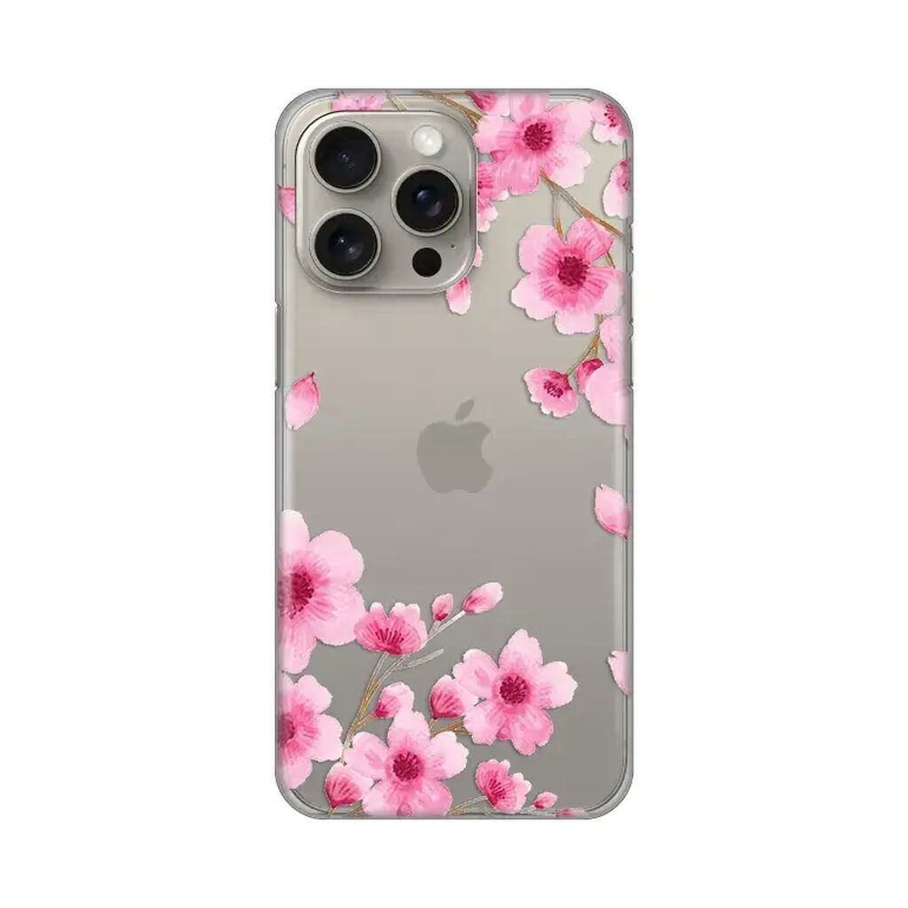 Silikonska maska sa printom "Rose flowers" za iPhone 15 Pro Max 6.7