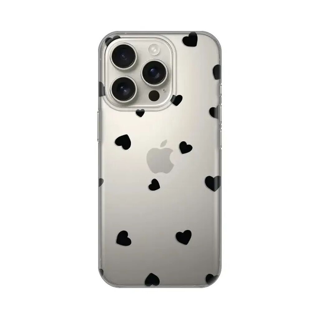 Maska Silikonska Print Skin za iPhone 16 Pro 6.3 Hearts. Uz brzu