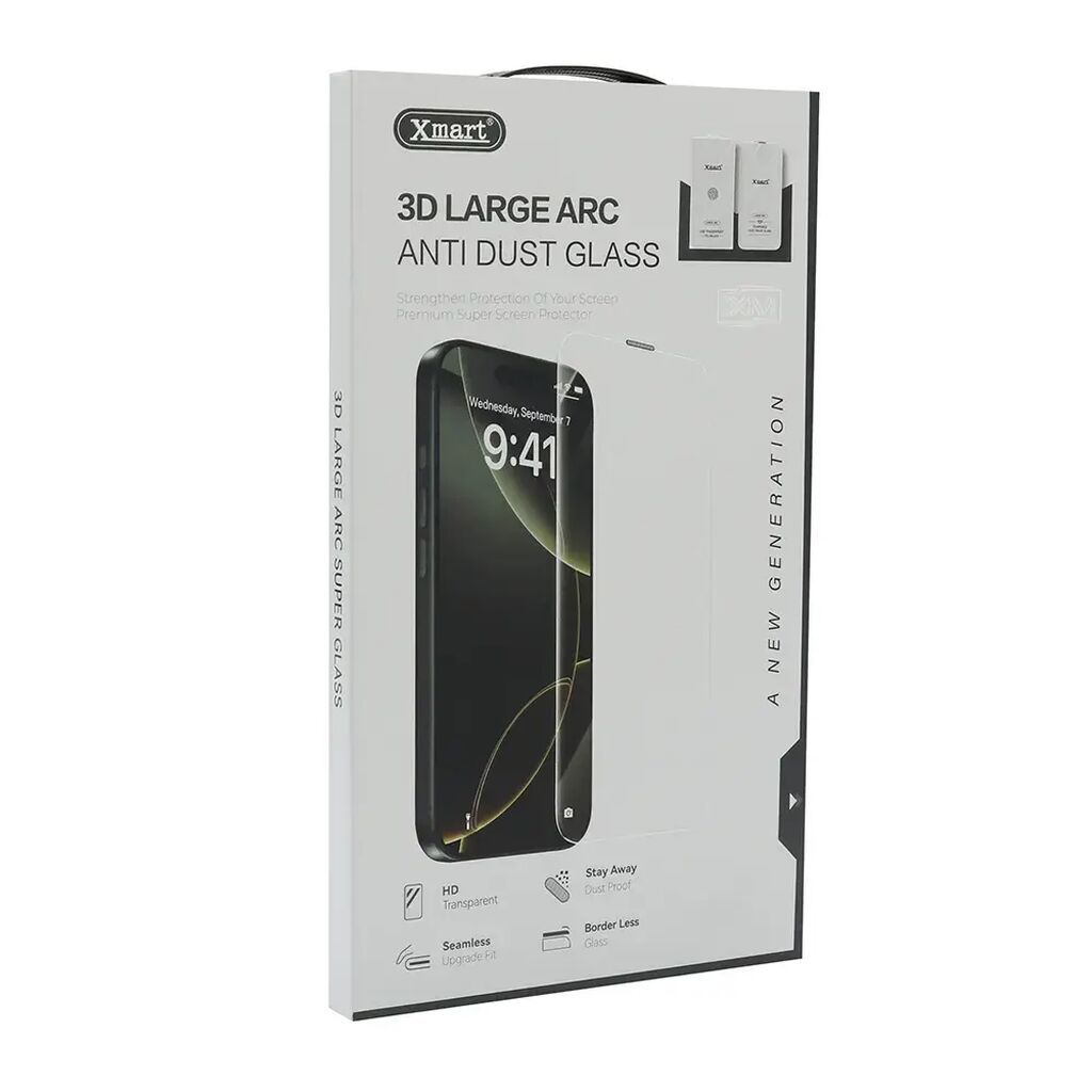 Folija za zastitu ekrana GLASS X-MART ARC CLEAR za iPhone 16 Pro Max