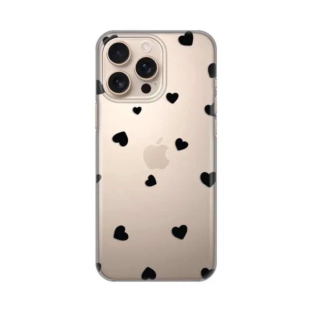 Maska Silikonska Print Skin za iPhone 16 Pro Max 6.9 Hearts. Pored