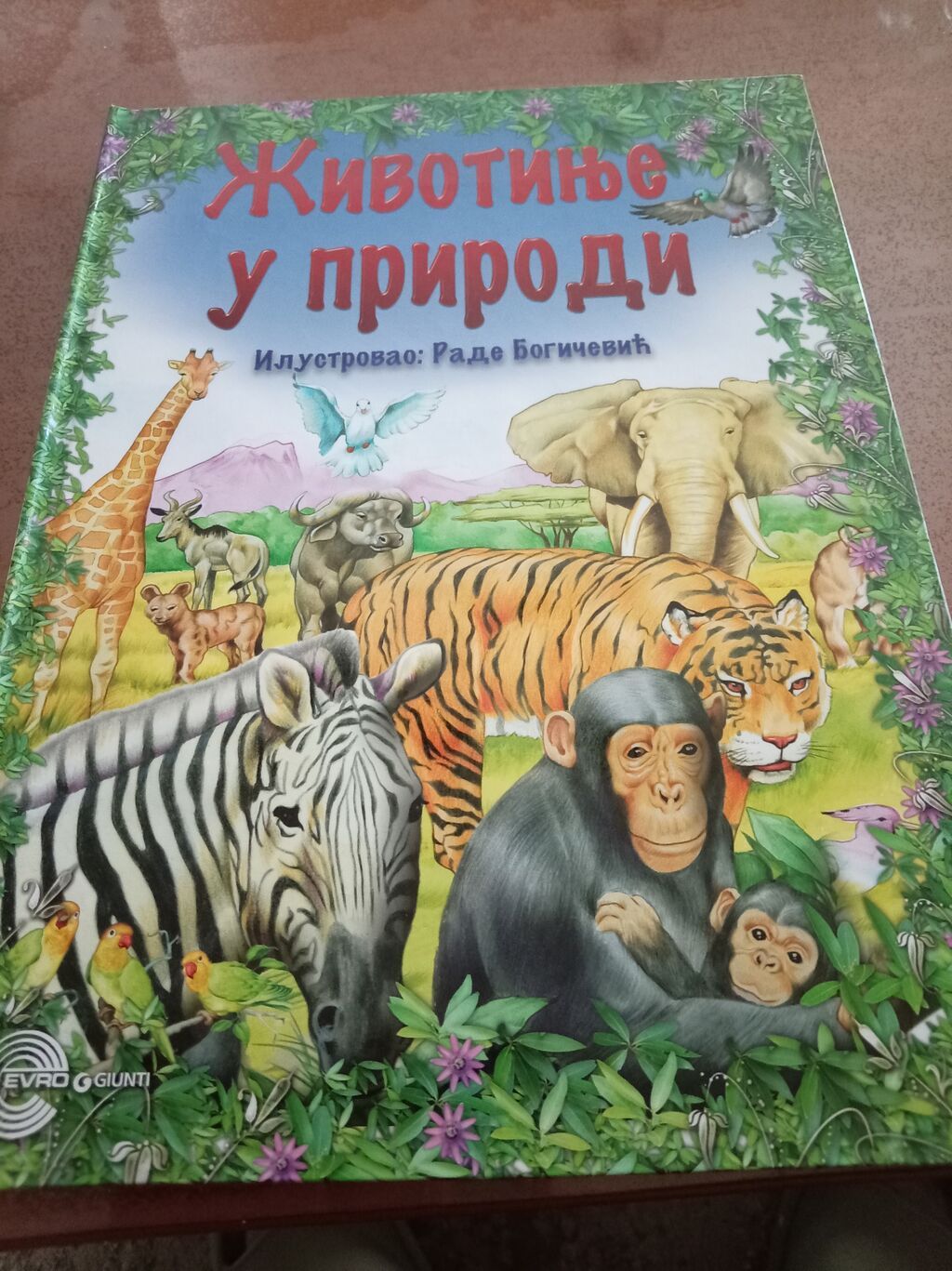 Knjiga: Životinje u prirodi - Ilustrovao: Rade Bogičević - Izdavač