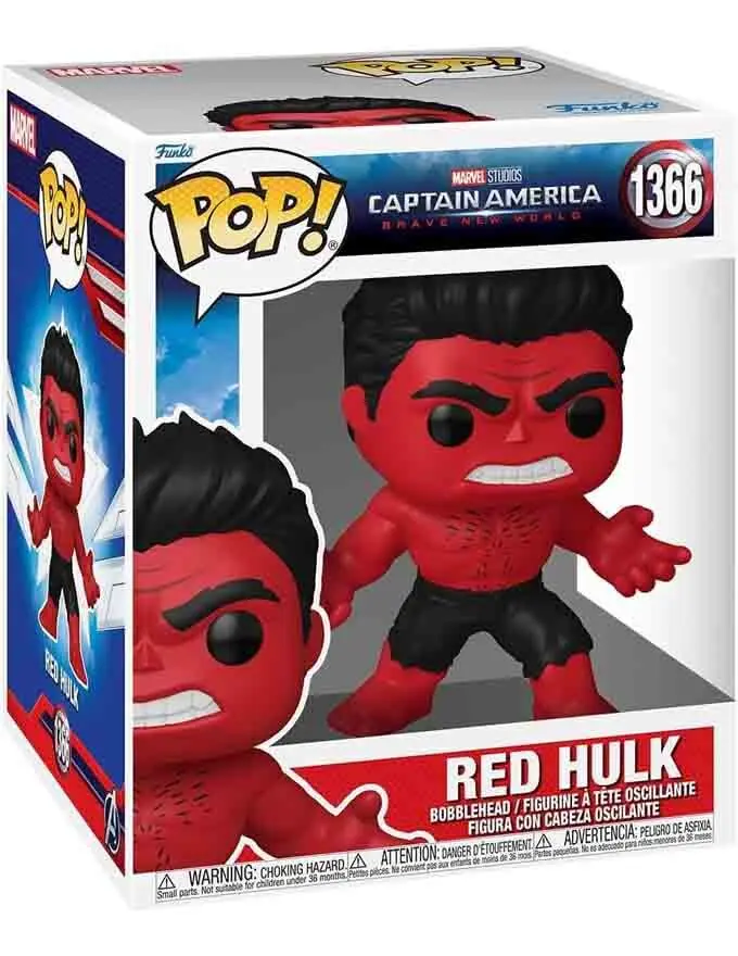 Funko Figura POP! Super Captain America Brave New World Red Hulk 6''