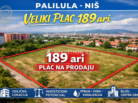 Na prodaju plac povrsine 189a na Paliluli