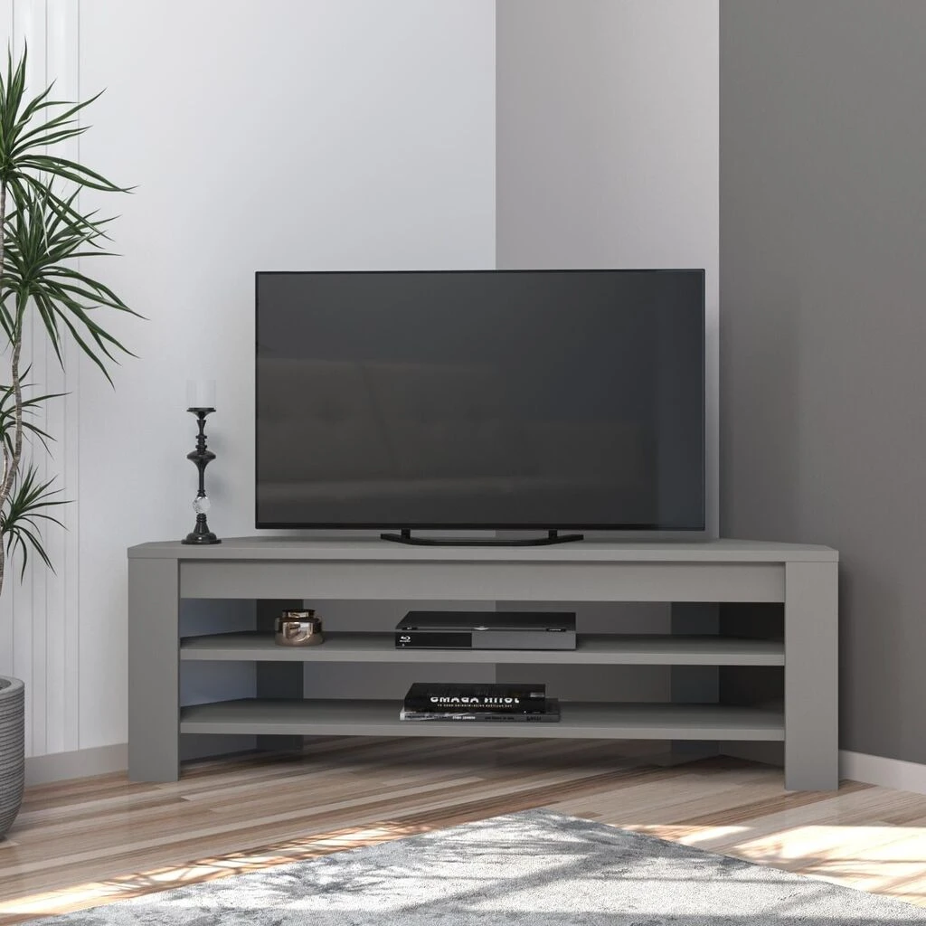 Hanah Home TV komoda Corner, 120x40x30 cm, Siva