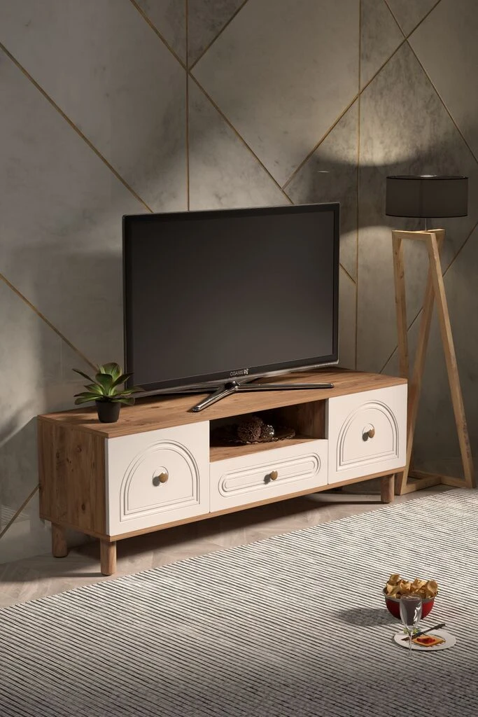 Hanah Home TV Komoda Mavora 180, 180x53x41cm, Bela